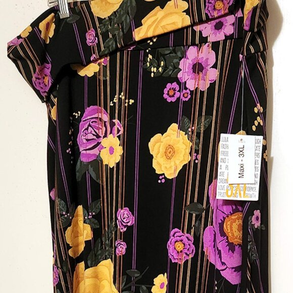 LuLaRoe | Skirts | Lularoe Maxi Skirt 3x Gorgeous Nwt | Poshmark